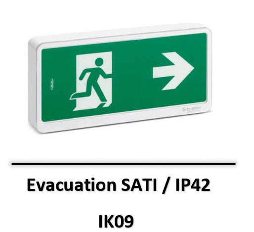 Schneider - Exiway Light Bloc De Secours Evacuation Ip42 Sati ...