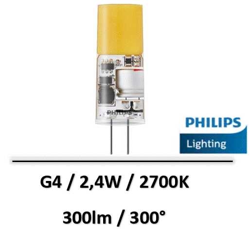 Philips - CorePro LEDcapsuleLV 2.4-28W G4 Micro 827 - 30051400 - Ampoules LED/Ampoules LED G4 ...