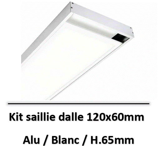 Ledme - Kit En Saillie Panneau 120X60 Blanc 65 Mm - LM9036 - Pavés LED ...