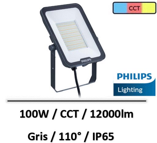 Philips - Projecteurs Ledinaire gen3, 100 W, 10000 lm, CCT , CRI80 ...