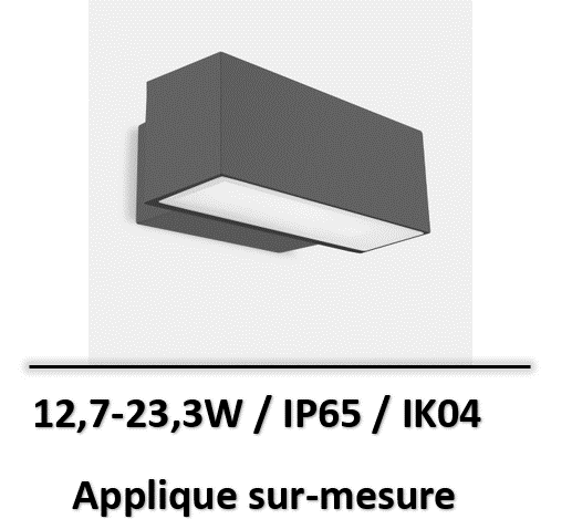LEDs C4 - Applique sur-mesure IP65 - 50 000h - Afrodita - Applique LED ...