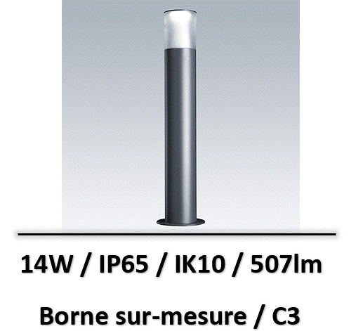 Thorn - Borne D-CO / D-CO LED BOLLARD 30L50 CL2 CON - LED/Bornes LED ...