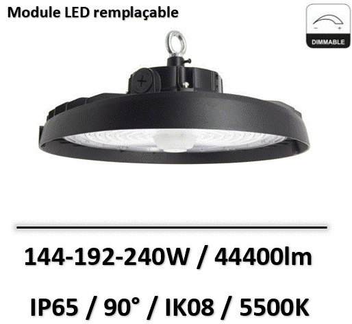 Xanlite - Highbay LED 240W module & alimentation remplaçables IP65 CEE ...