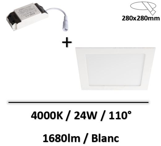 Kanlux - Luminaire de type downlight KATRO V2LED 24W Blanc IP44 - 4000K ...