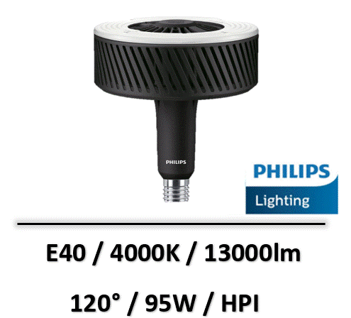 Philips - TForce LED HPI UN 95W E40 840 NB - 75369600 - Ampoules LED ...