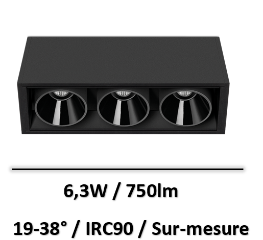 Arkos - Black foster saillie IRC90 - Blackfostersaillie3 - Spots LED ...