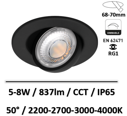 Oggi Luce - Spot Oggi Luce encastrable VIGO BBC 5-8W - CCT - VIGO ...