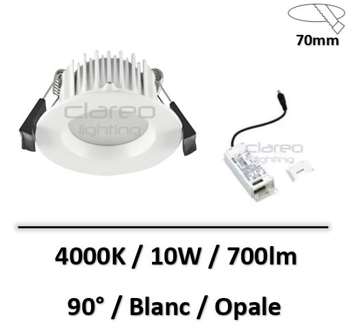 Clareo - MiniRay CLAREO 10W ACCESS Avec Driver 4000K - DOW.6867 - Spots ...