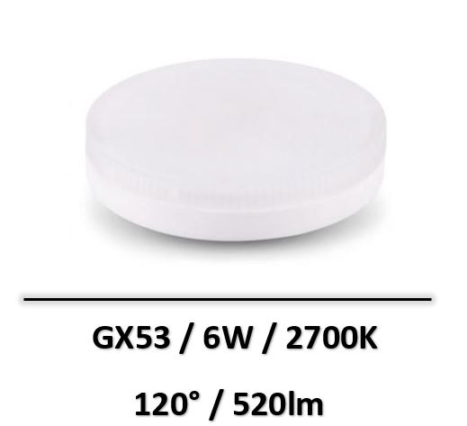 MIIDEX - AMPOULE LED GX53 6W 2700K - 7930 - Ampoules LED/Ampoules LED ...