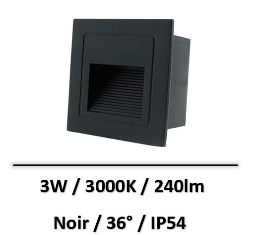 Ledme - Balise Led Desan Encastrée 3W Ip54 - LM6191 - LED balisage/LED ...