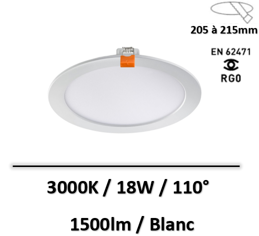 Be-led - TF072-SLIM ECO-18W-IP20-3000k-NON GRAD - BL02182002 - Spots ...