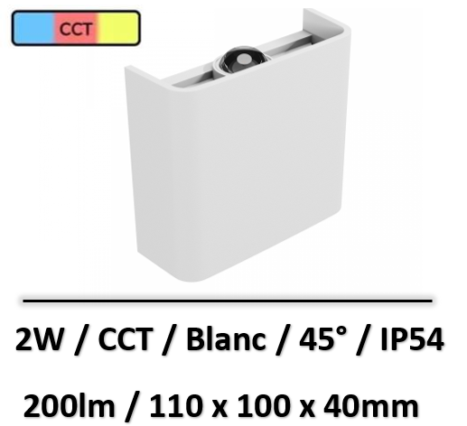 Spectrum - LUNARIX 1 bi-directional 2W CCT sconce - SLIP007016 ...