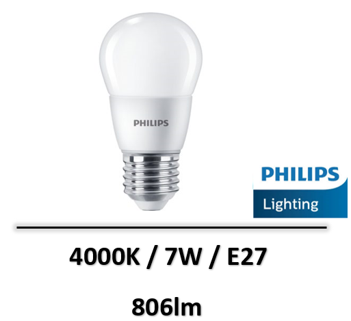 Philips - CorePro lustre ND 7-60W E27 840 P48 FR - 31306400 - Ampoules ...