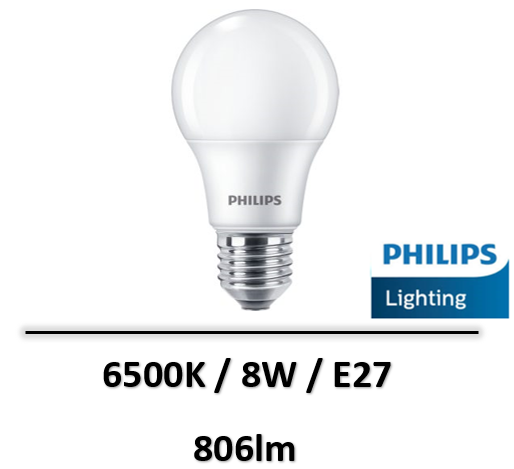 Philips - CorePro LEDbulb ND 8-60W A60 E27 865 - 16921000 - Ampoules LED/Ampoules LED E27 ...