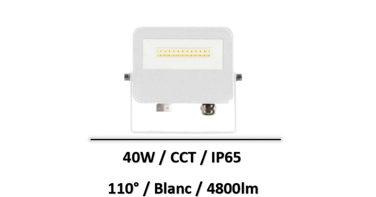 Beneito Faure - SKY 40W SWITCH projecteur extérieur à LED 40W Blanc ...