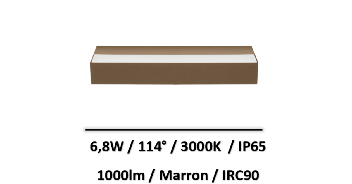 Arkos - Applique REC OUTDOOR 6,8W 3000K 114° IRC90 IP65 - A5160011OX ...