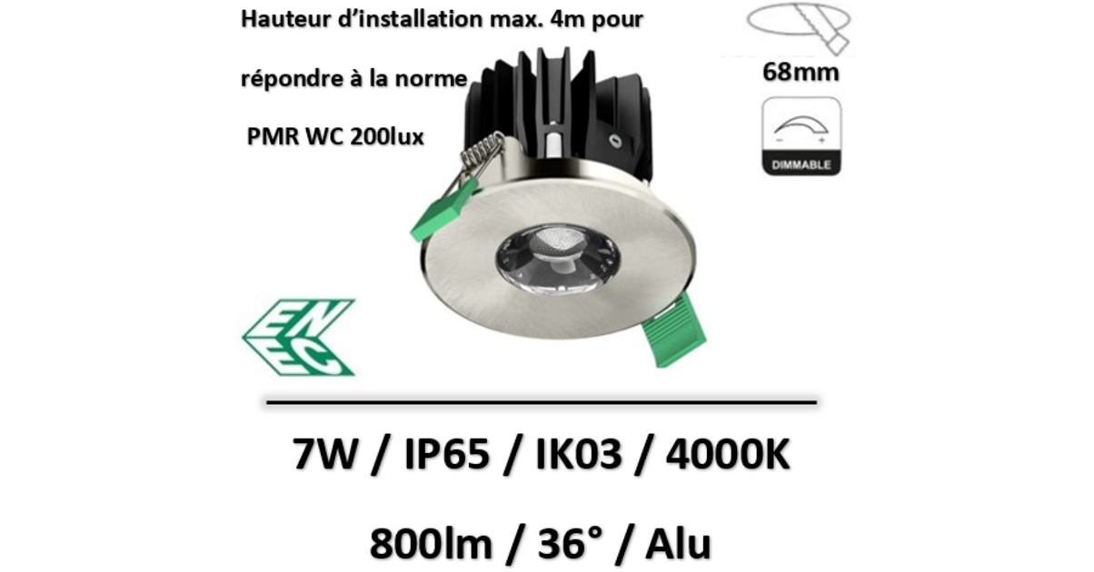 Philips - CoreLine Recessed Spot gen2, 7.2 W, D68 mm, 800lm, 4000 K ...