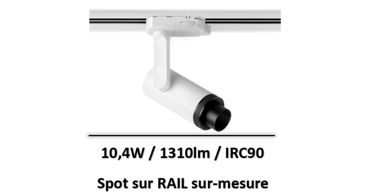 Arkos - spot rail triphasé Plus 10,4W,IRC90, 12-51° - Plus - Eclairage ...