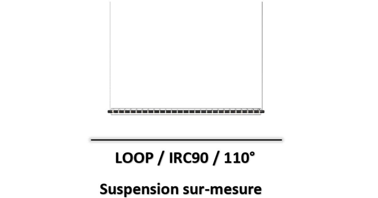 Arkos - LOOP suspensions IRC90 2m 110° - LOOP - Eclairage boutique/Spot ...