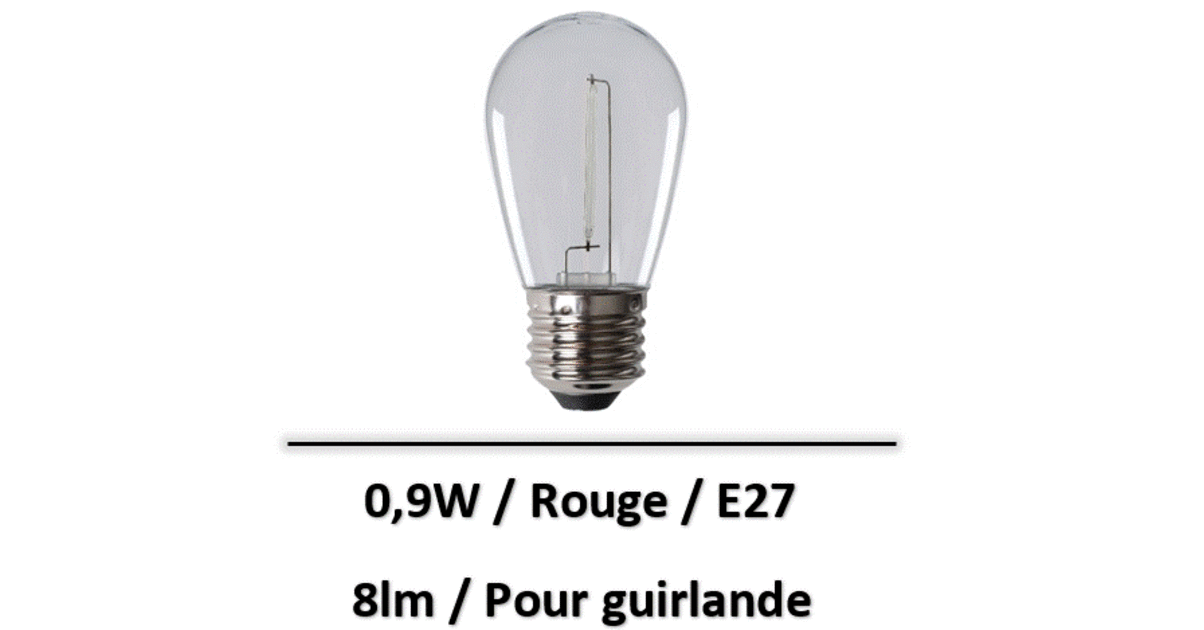 Kanlux - Ampoule LED E27 Rouge - 26049 - Ampoules LED/Ampoules LED E27 ...