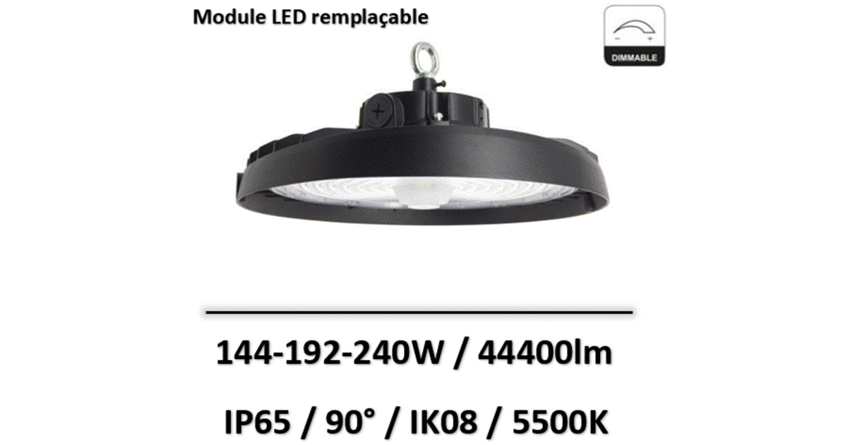 Xanlite - Highbay LED 240W module & alimentation remplaçables IP65 CEE ...