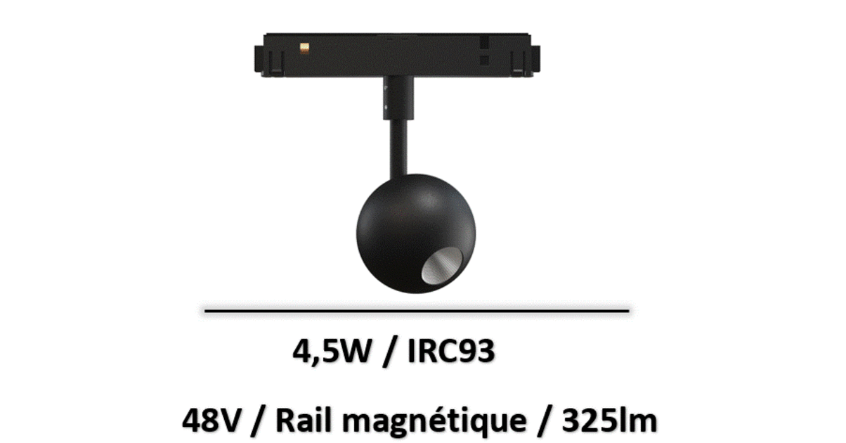 Beneito Faure - BORA 48V mini pour rail magnétique - BORA - Eclairage ...