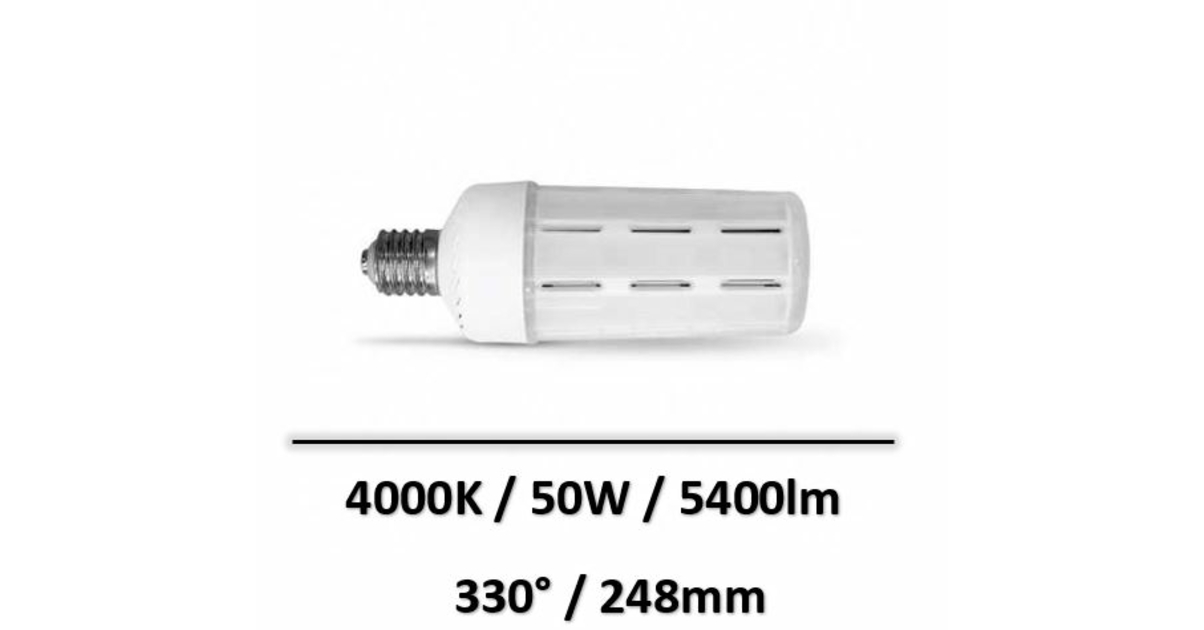 MIIDEX - AMPOULE LED E40 50W 4000K 5400 LM - 100208 - Ampoules LED ...