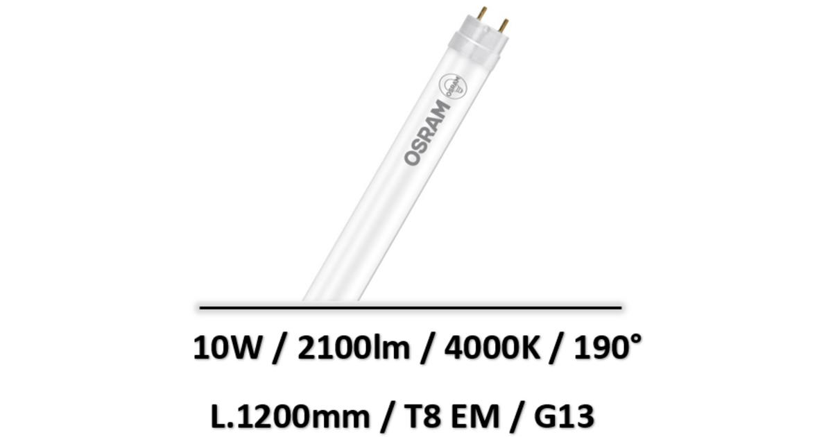 Osram - Tube LED OSRAM T8 36 EM CLASSE D'EFFICACITÉ ÉNERGÉTIQUE A 1200 ...