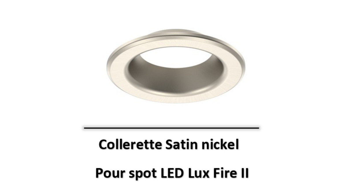 Integral-led - Collerette pour spot Coupe-feu satin nickel ...
