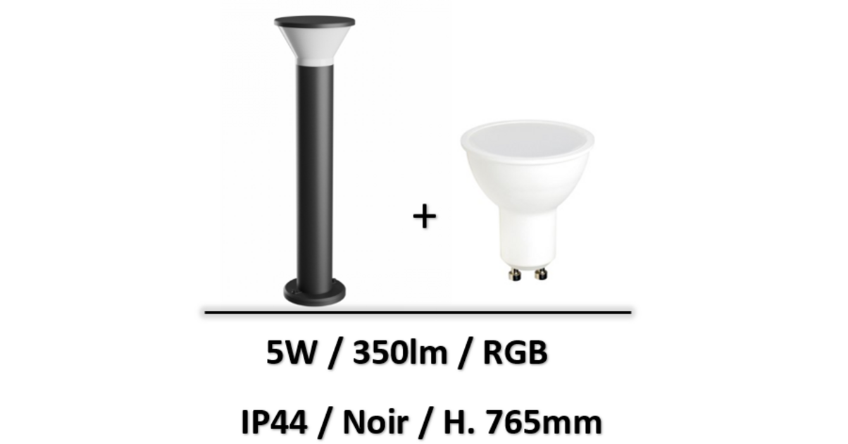 Spectrum - Borne LED RGB + ampoule GU10 - via application ...