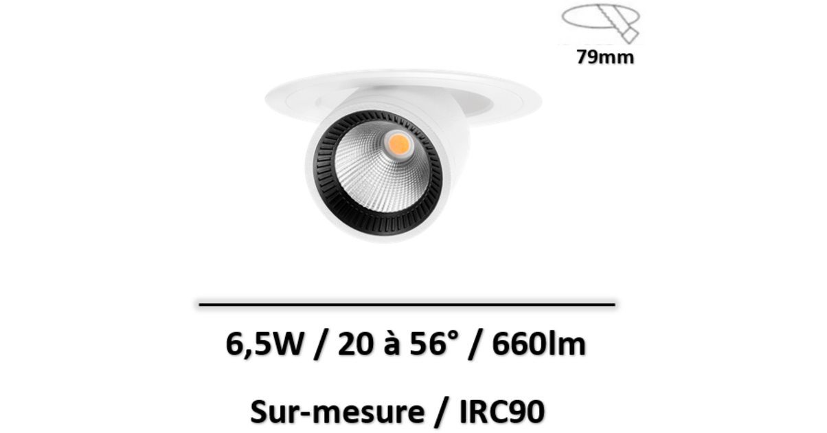 Arkos - SPOT LED POP UP 6,5W IRC90 - Pop-UP - Spots LED encastrés/Spots ...