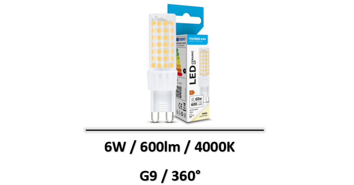 MODEE - AMPOULE LED G9 6W 4000K - ML-G9C4000K6WN - Ampoules LED ...