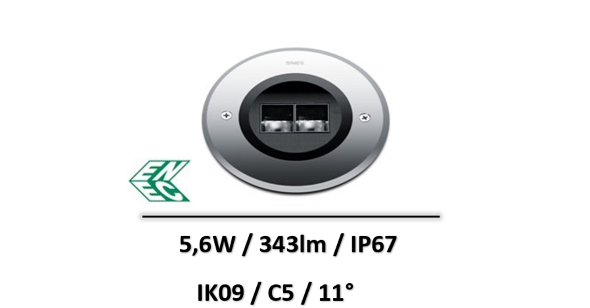 Simes - Encastré de sol C5 pour condition extrême - MiniZIP - Encastré ...