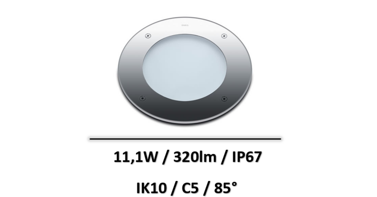 Simes - Encastré de sol C5 pour condition extrême - MEGARING - Encastré ...