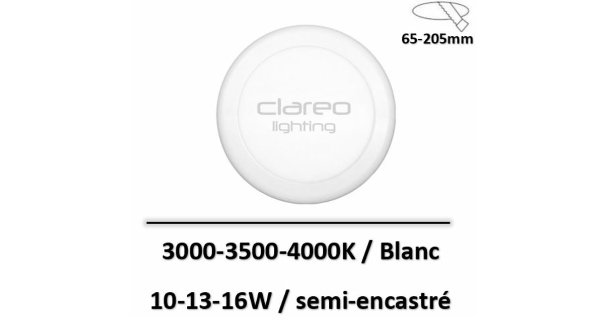 Clareo - DownRay CLAREO 10W/13W/16W CCT - 4-en-1 ACCESS Avec Driver ...