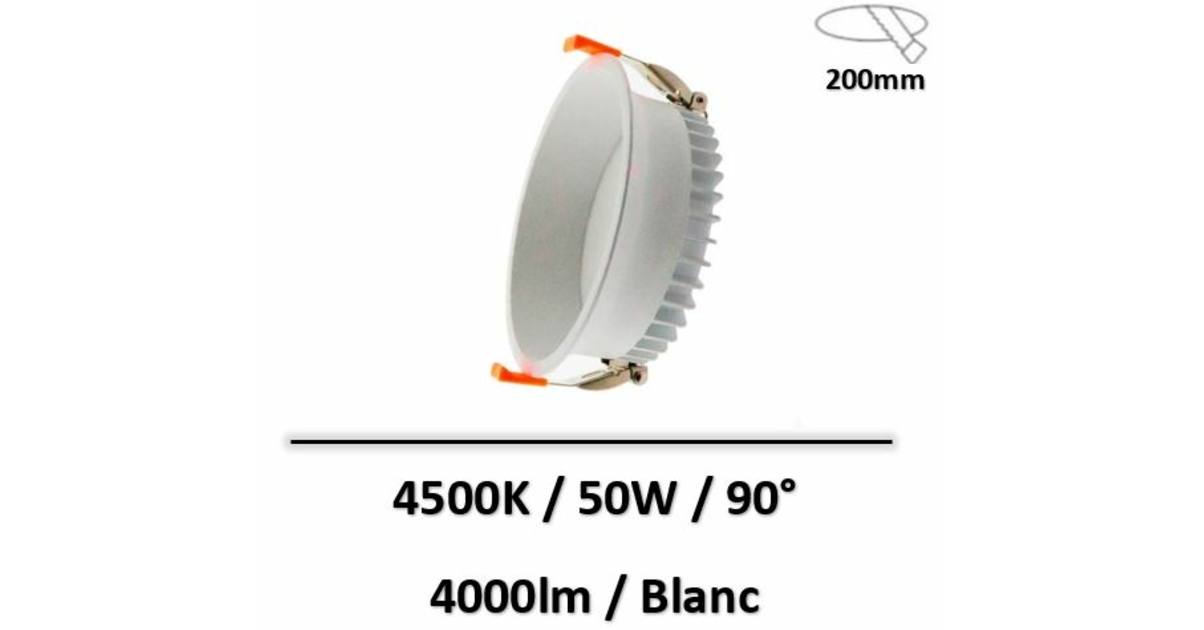 Ledme - Downlight Led Luxtar 50W (Ugr 19) 4500K - LM4265 - Spots LED ...
