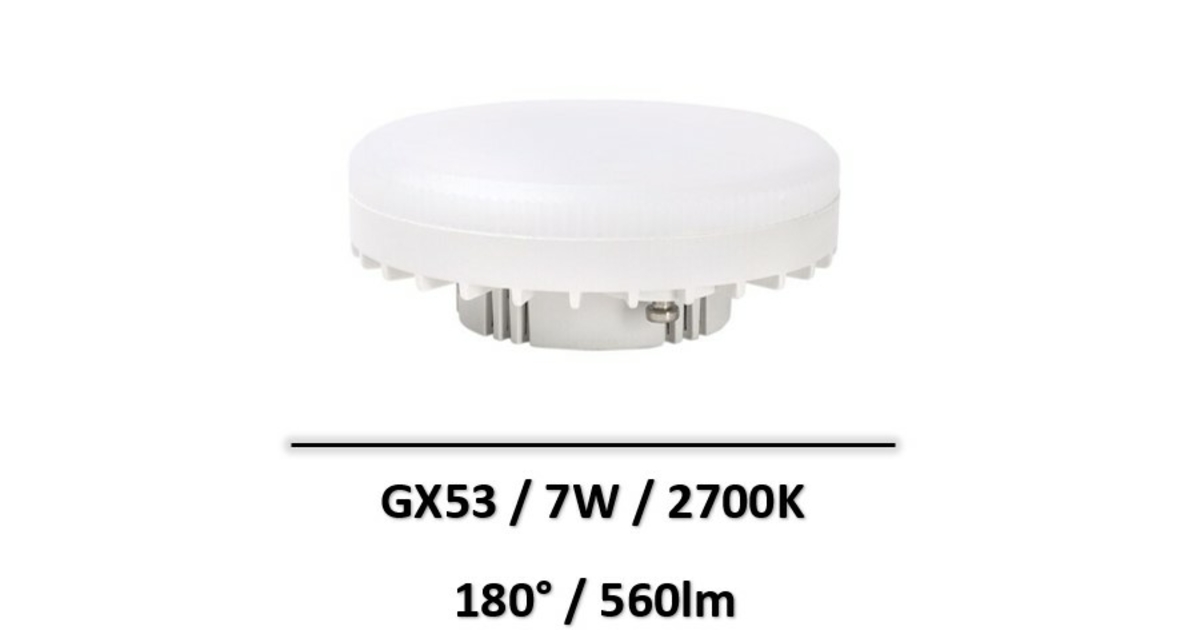 Optonica - AMPOULE LED GX53 7W 2700K - 1543 - Ampoules LED/Ampoules LED ...