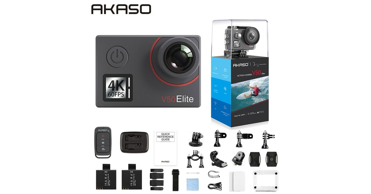 AKASO V50 Elite Native 4K / 60fps Caméra Sport Etanche