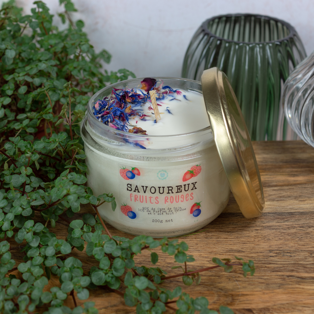 BOUGIE FRUITS ROUGES - LES BOUGIES - liliumblanc-815