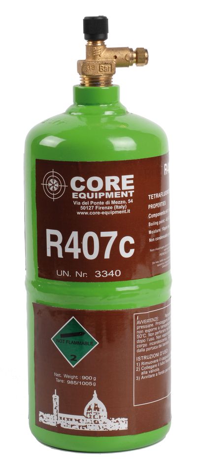 BOUTEILLE RÉFRIGÉRANT GAZ R407C 750ML - 11001040 - CORE EQUIPMENT