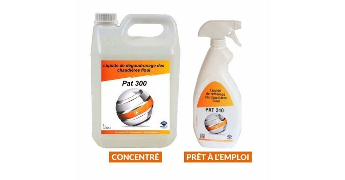 Liquide de dégoudronnage des chaudières à fioul PAT 300 PROGALVA