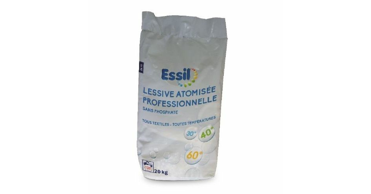 Lessive poudre linge sans phosphate sac de 20kg ESSIL - DL10