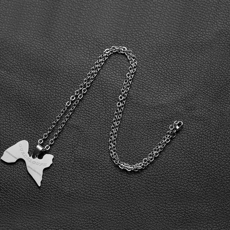 Pendentif Guadeloupe Gravé Acier Inox - Bijoux