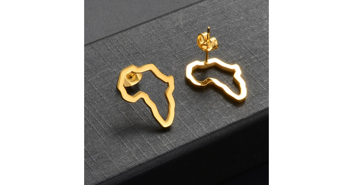 Mini Boucles d'Oreilles Africa Acier Inox - Bijoux - Love Island Design