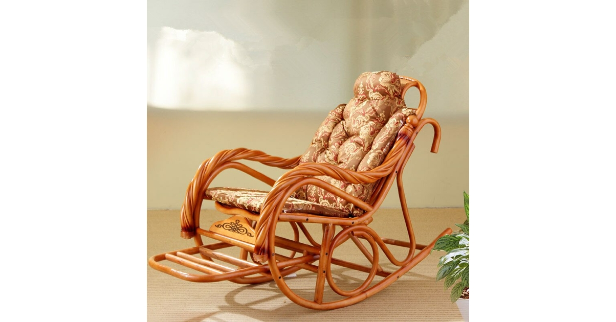 Rocking Chair Rotin Deluxe | Mammouth Andorre