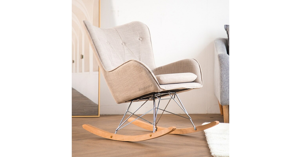 Rocking Chair Design | Lisbonne Sable | Villa Rocking Chair