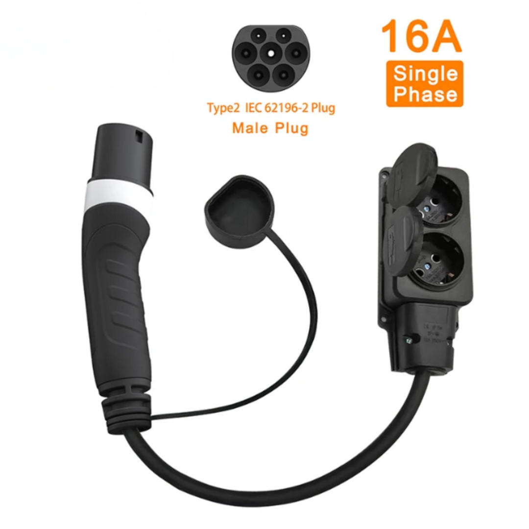 Câble Convertisseur Type 2 pour Véhicule Électrique avec Prise ...
