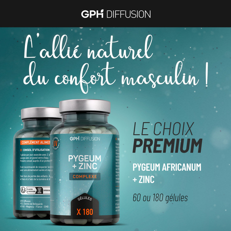 Complexe prostate - Pygeum et Zinc 180 gélules (Ancien Prosta ...