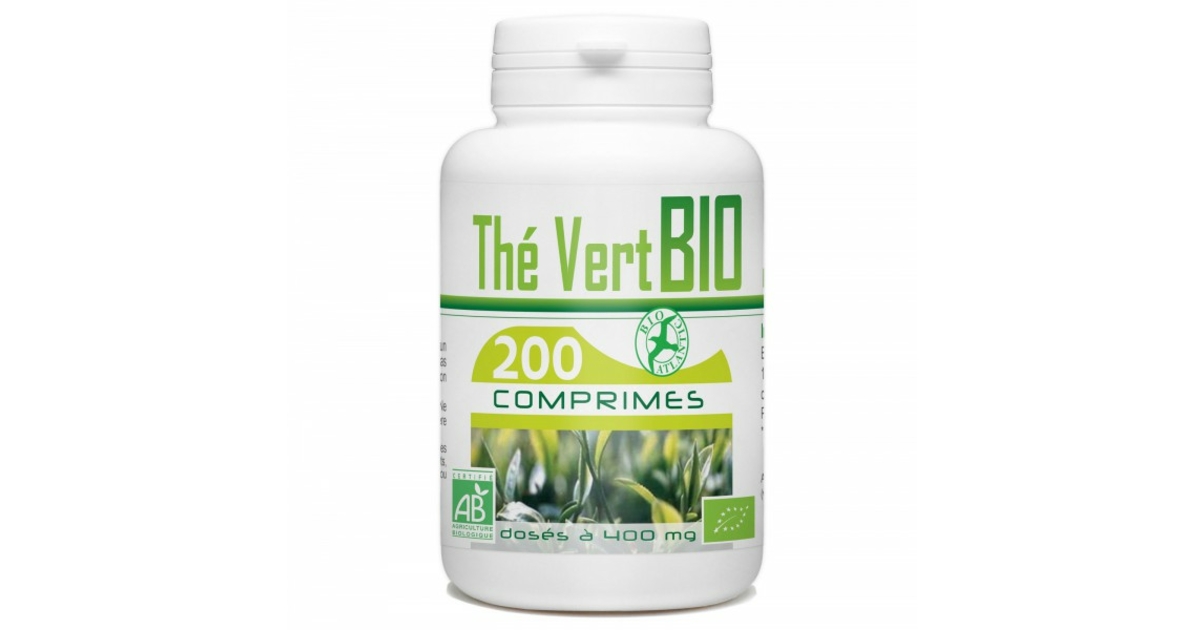 The Vert bio 200 comprimes - Complément alimentaire/Minceur et ...