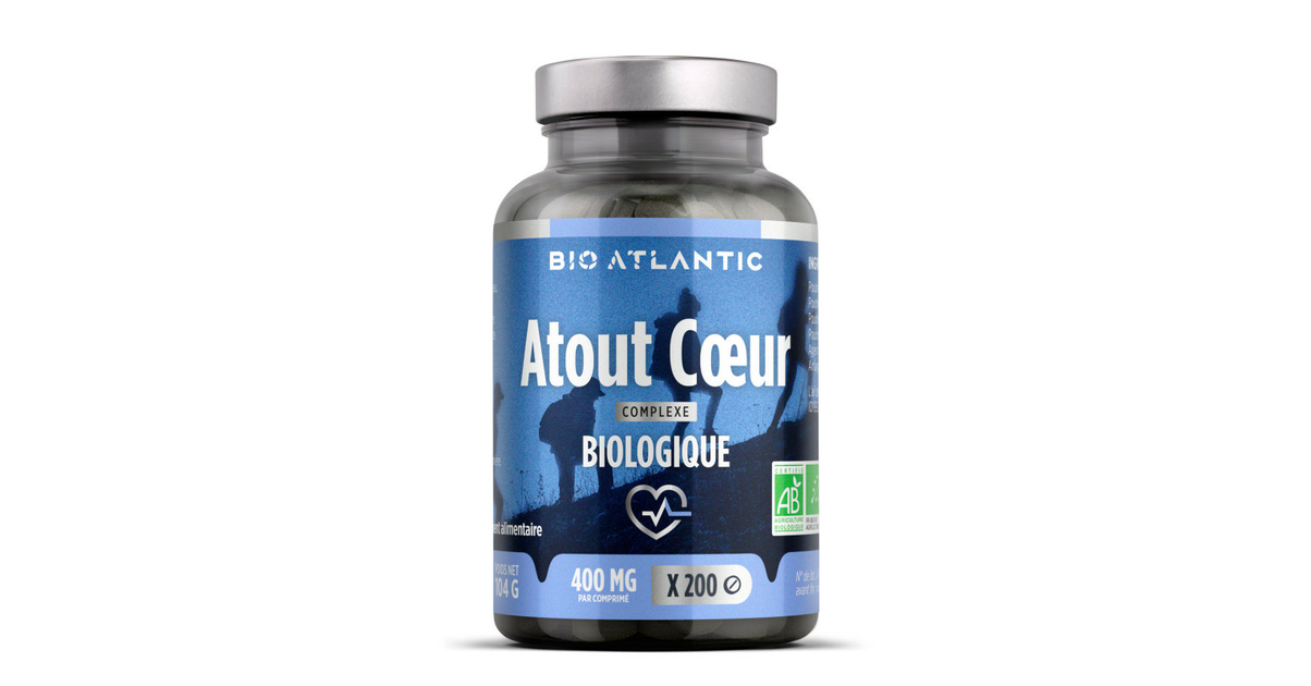 Atout Coeur BIO Olivier, Aubepine, ail et Aubier Tilleul 200 comprimes ...